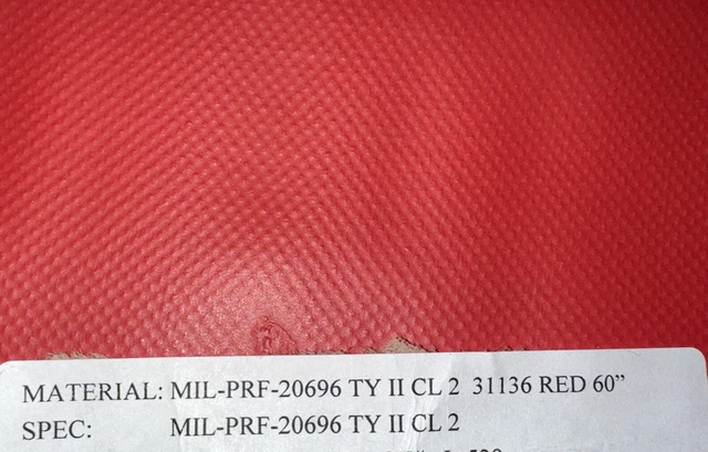 COATED NYLON FABRIC, 22oz, Mil-PRF-20696, Aircraft Fabric, Tarp, sold ...