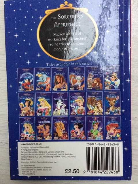 LADYBIRD BOOK - The Sorcerer's Apprentice (2003) - Walt Disney Classic ...