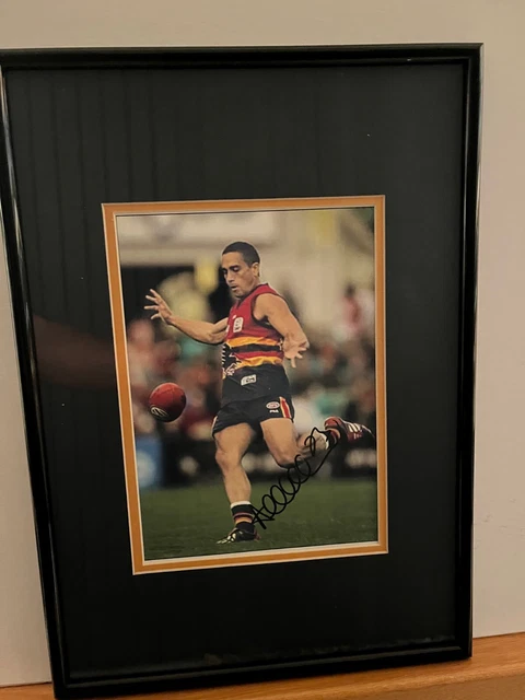 AFL ADELAIDE CROWS Legend Andrew McLeod Framed Signed Photo $50.00 ...