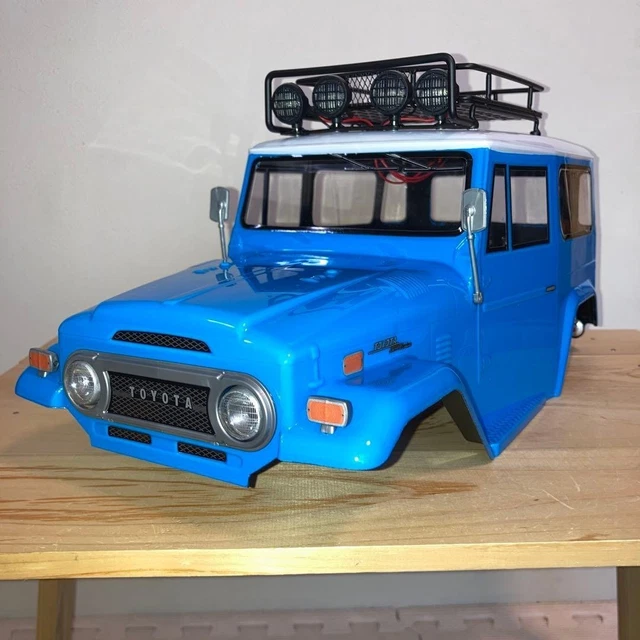 TAMIYA 1/10 RC Car Body Land Cruiser 40 with Roof Rack LED Lights White Shell £171.19 - PicClick UK