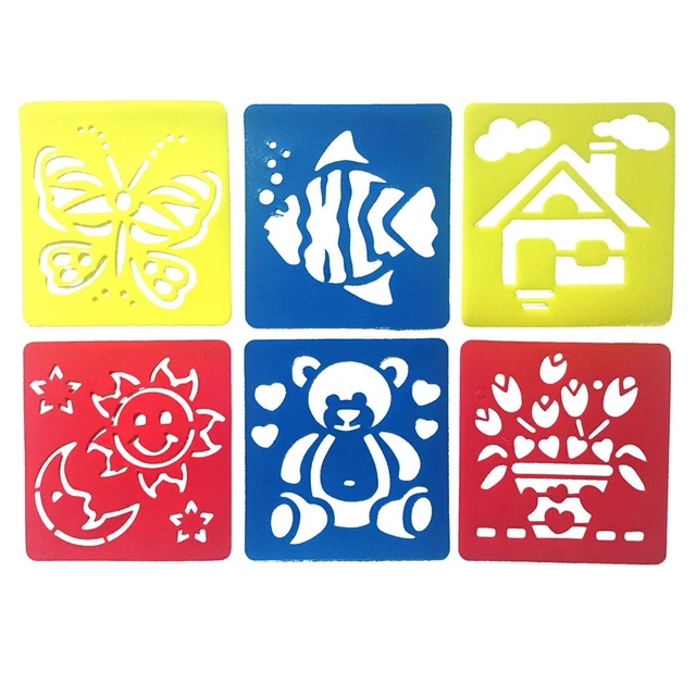 2 PACK TEMPLATE Plastic Children's Drawing Kids Tracing Stencils £11.89 ...