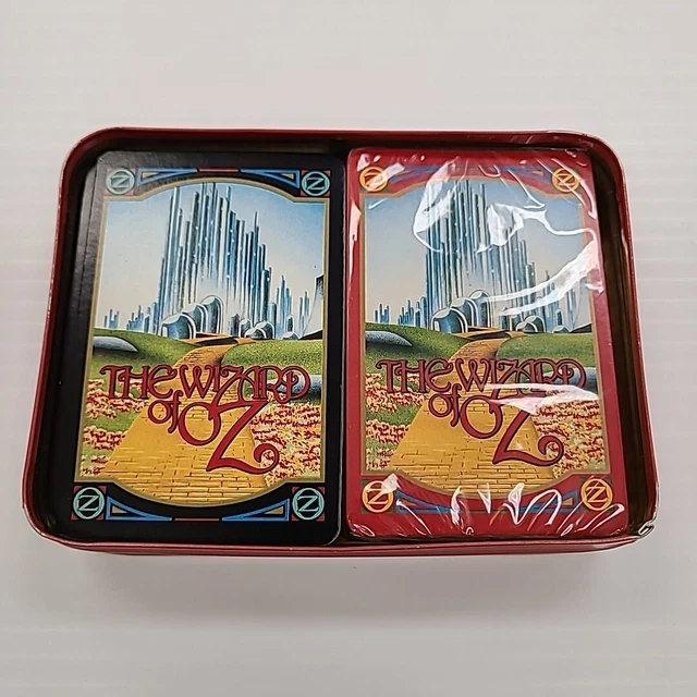VINTAGE THE WIZARD Of Oz Playing Cards 2 Decks Tin Box - 1 Deck Still ...