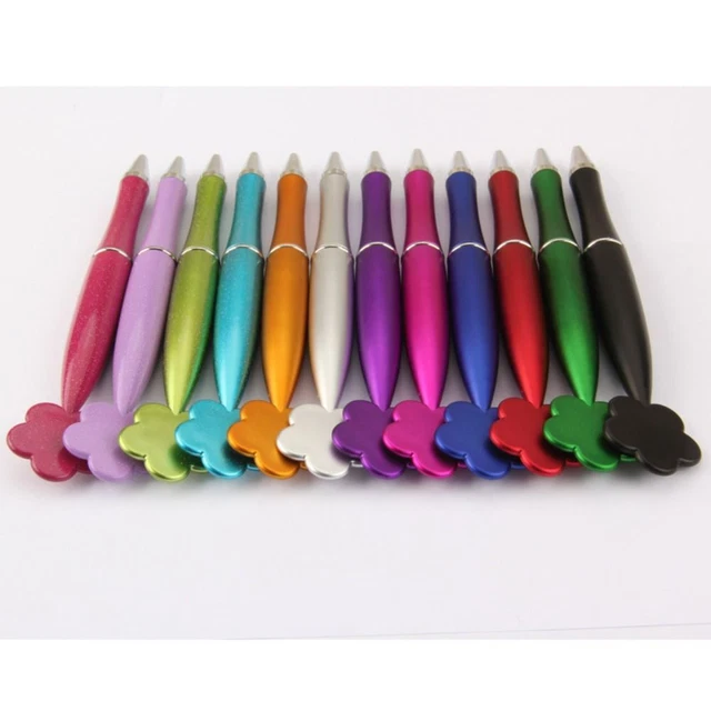 CREATIVE FLOWER SHAPED Pen Smooth Gel Ink Rollerball Pens Christmas ...