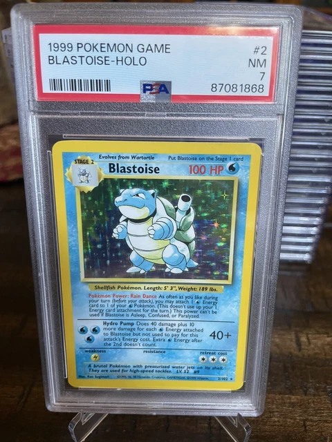 ENSEMBLE DE BASE PSA 7 Blastoise 2/102 illimité carte pokemon Holo EUR ...
