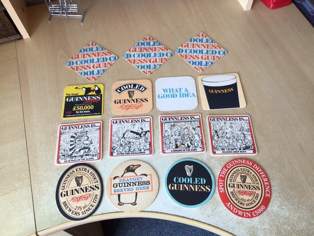15 OLD GUINNESS BEER MATS. 1960s ONWARDS. £5.00 - PicClick UK
