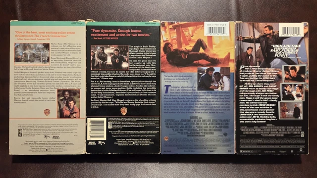 LETHAL WEAPON SERIES VHS Lot 1 2 3 4 Mel Gibson Danny Glover £7.25 - PicClick UK