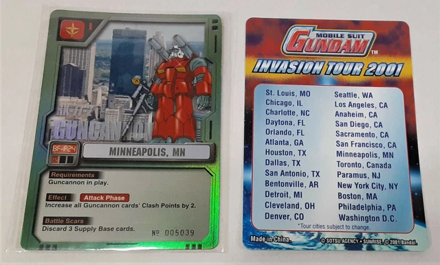 GUNCANNON - RARE Gundam MS War TCG 2001 Invasion Tour PROMO Minneapolis ...