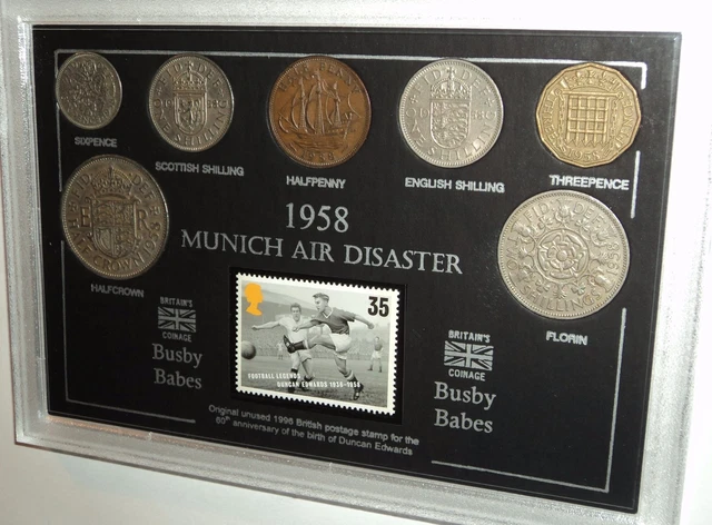 MANCHESTER UNITED MAN Utd Munich Air Crash Disaster Duncan Edwards Coin ...