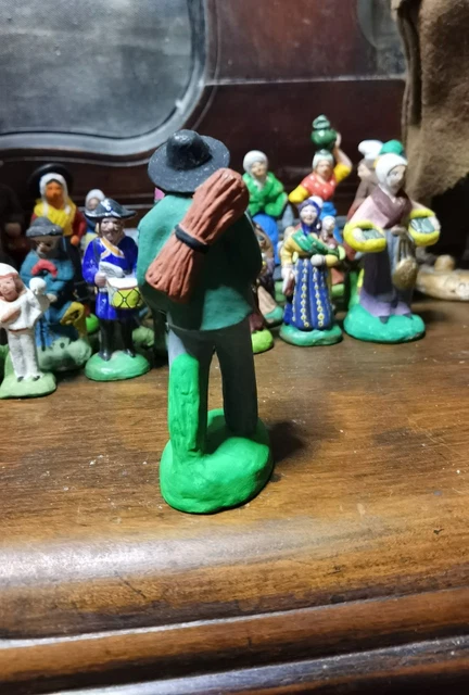 SANTONS DE PROVENCE le Porteur de fagot. du village 9 cm... EUR 5,25 ...