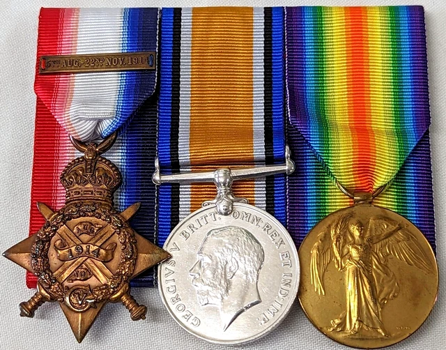 *OCTOBER 1914 WOUNDED* WW1 Coldstream Guards medals British Army $595. ...