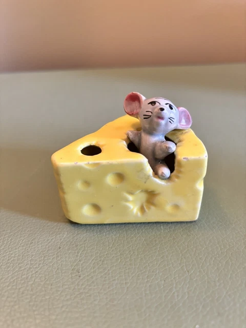 VINTAGE C1960S KITSCH Napcoware Mouse in Cheese Block. Slight Damage £5 ...