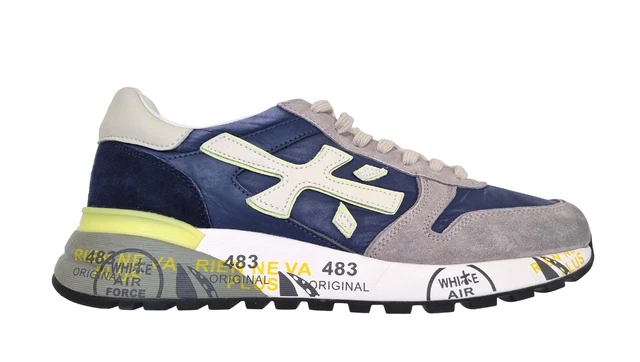 PREMIATA SCARPE DA uomo sneaker tessuto camoscio pelle MICK_6819 blu ...