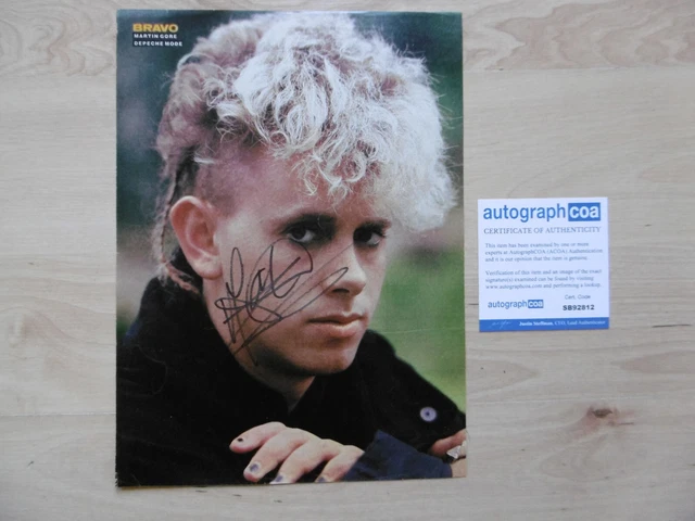 MARTIN GORE &&DEPECHE Mode"" Original Autograph Signed 20x28cm Magazine ...