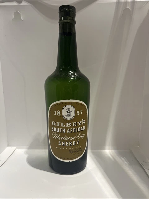 VINTAGE GILBERYS South African Sherry Dummy Display Shop Bottle Genuine ...