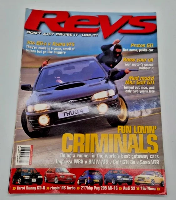 RETRO REVS CAR Magazine #43 Feb 2000 Impreza RS Turbo Nova Mk2 Golf ...