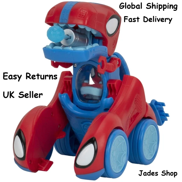 SPIDEY AND HIS Amazing Friends Spidey Rex Racer 2-in-1 Set Playset ...