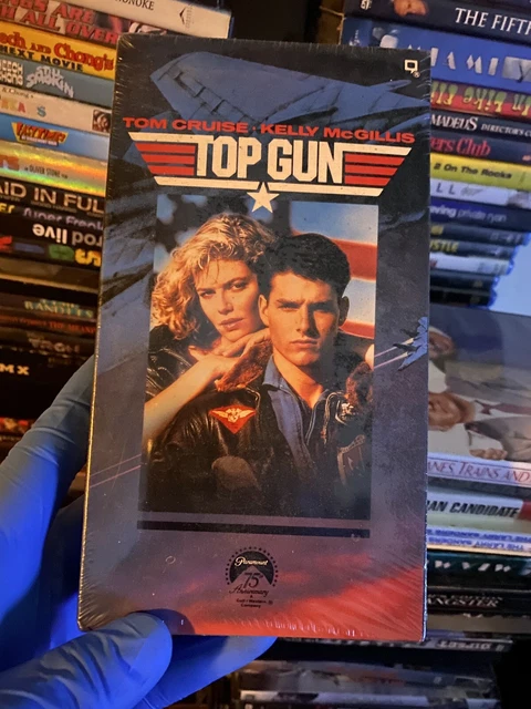 TOP GUN VHS 1987 Tom Cruise Kelly McGillis Val Kimer Paramount sealed ...