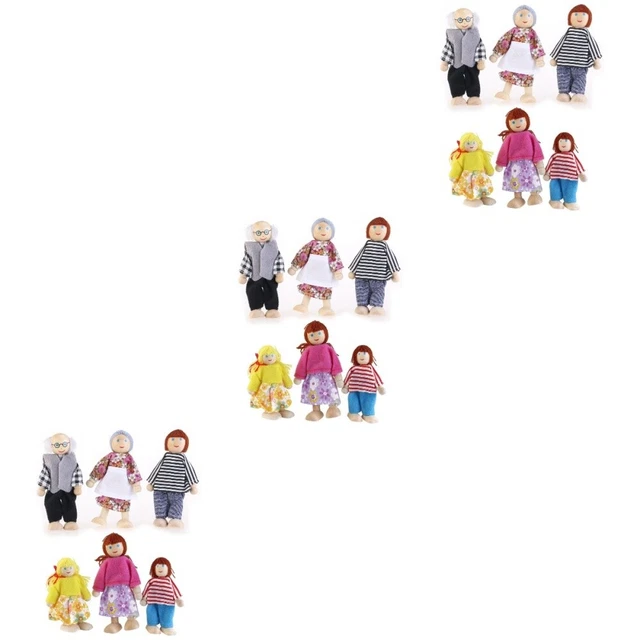 SET OF 3 Puppet Doll Playset Children House Gift Parent-child £27.68 ...