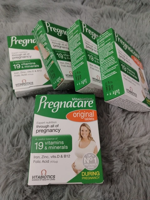 VITABIOTICS PREGNACARE ORIGINAL Tablets 5 Packs of 30 Tablets £26.68 ...