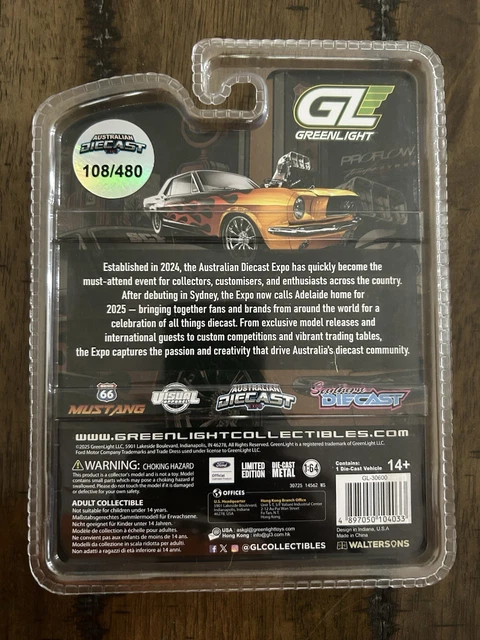 GREEN LIGHT 1/64 2025 Sicko Blown Mustang Expo Release Car 108 Of Only ...