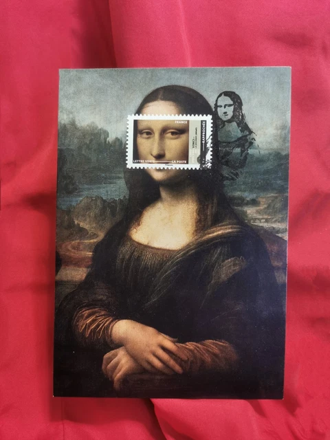 LA JOCONDE MONNA Lisa Carte Museum Louvre France STAMP TIMBRE EUR 14,00 ...