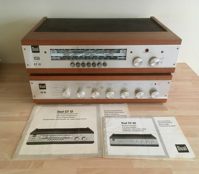 VINTAGE DUAL STEREO CV40 Hi-Fi Amplifier and Dual CT12 Tuner Amp 1960s ...