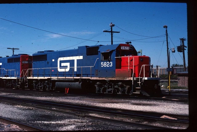 ORIGINAL RAIL SLIDE - GTW Grand Trunk Western 5823 Chicago sans date PAS Kodak Pro EUR 5,46 ...