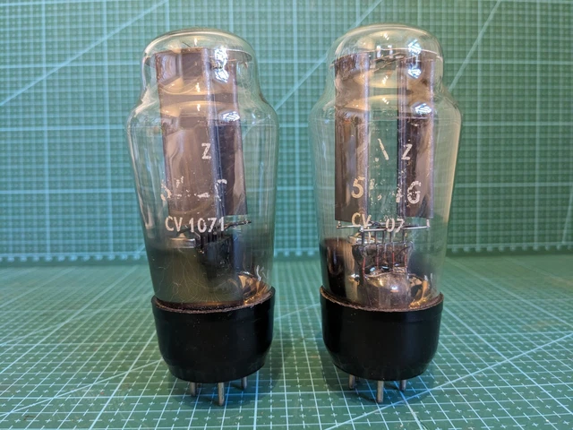 2 X GEC Z 5U4G CV1071 tested Valve Tube suit Amplifier See description ...