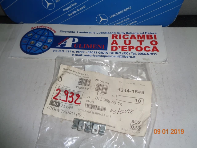 A0129886078 CLIP FISSAGGIO Montante Mercedes W169 W245 EUR 15,00 ...