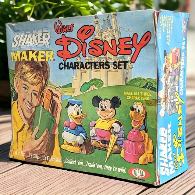 VINTAGE IDEAL SHAKER Maker Walt Disney Figuren Set. Retro Spiele Anfang ...