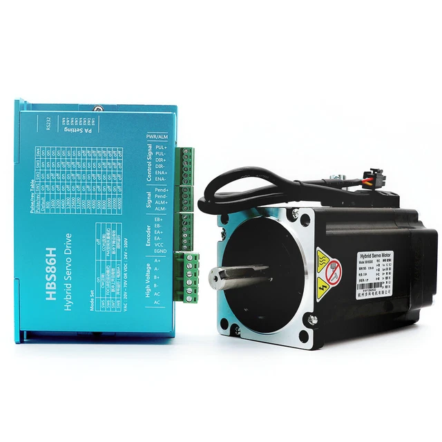 4 AXIS 8.5NM Nema34 Closed Loop Stepper Motor 1200oz.in Hybrid Servo ...