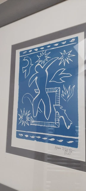 HENRI MATISSE - signed - 54x54 - with frame- COA EUR 130,00 - PicClick FR