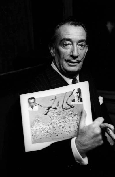 SURREALIST PAINTER SALVADOR Dali 1963 OLD PHOTO 3 $9.00 - PicClick AU