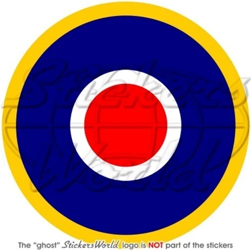 RAF LUFTWAFFE ROYAL AIRFORCE Type C1 Roundel 100mm Vinyl Sticker ...