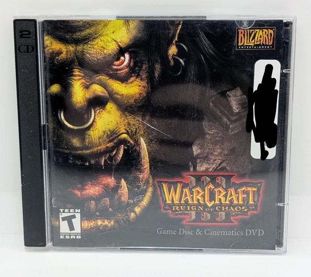 WARCRAFT III 3 Reign of Chaos Blizzard PC Disc Game with CD Key $16.99 ...
