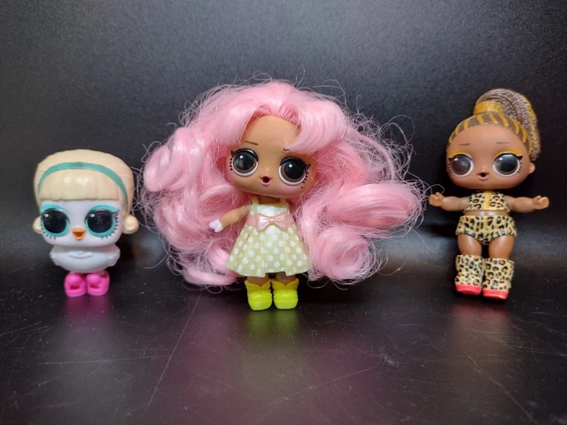 LOL DOLL BUNDLE Prom Princess-Hair Goals Fierce Doll Go Go Birdie ...