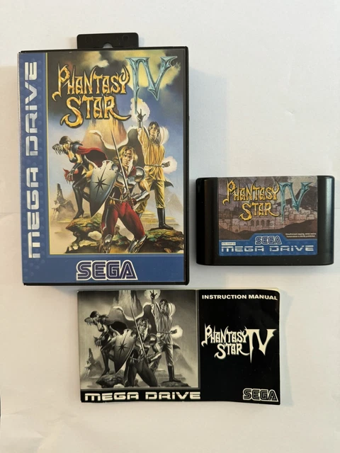 PHANTASY STAR 4 IV Sega Megadrive Mega Drive UK PAL boîte complète EUR ...