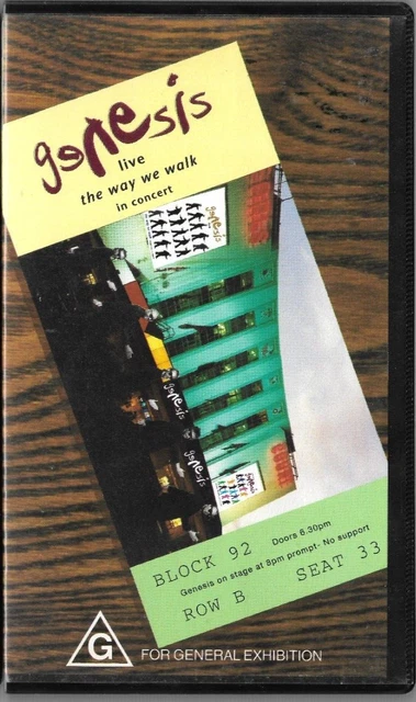 GENESIS (LIVE) **RARE 1993 Australian VHS Tape Cassette**VGC $26.95 ...