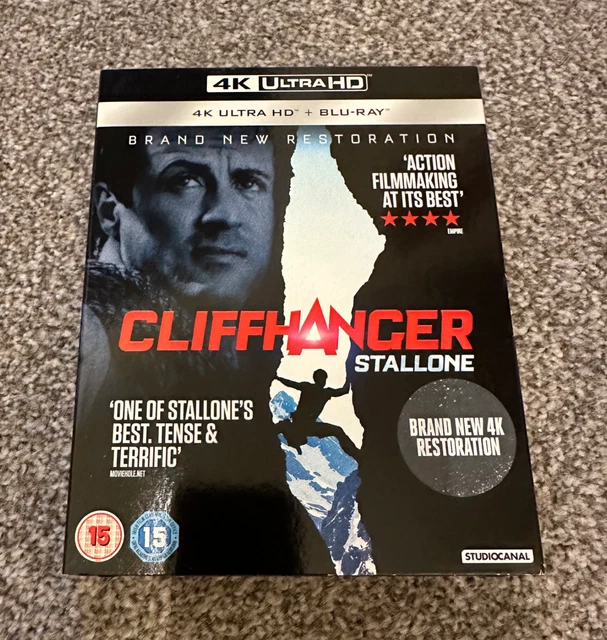 CLIFFHANGER - 4K UHD and blu-ray - Sylvester Stallone - Renny Harlin £5 ...