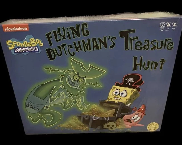 NICKELODEON SPONGEBOB FLYING Dutchman's Treasure Hunt board game ...