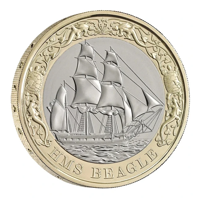 IN HAND ROYAL Mint 2026 HMS Beagle 2 Pound £2 Coin Brilliant ...