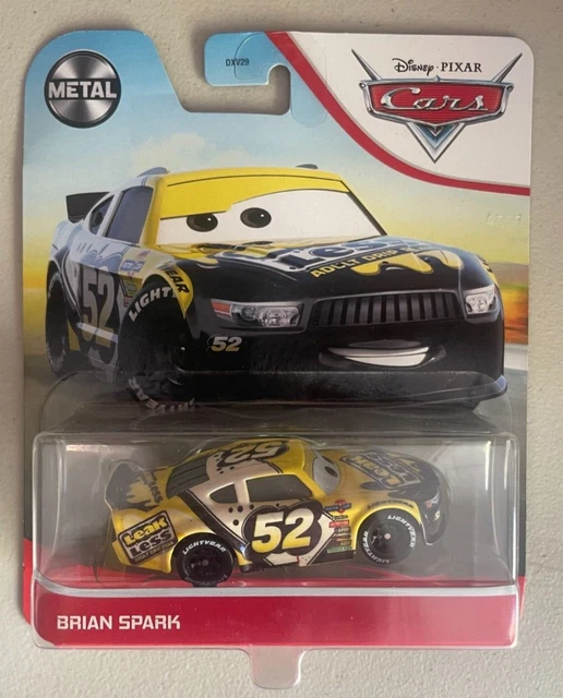 DISNEY PIXAR CARS Brian Spark Piston Racer 2021 METAL Diecast NEUF ...