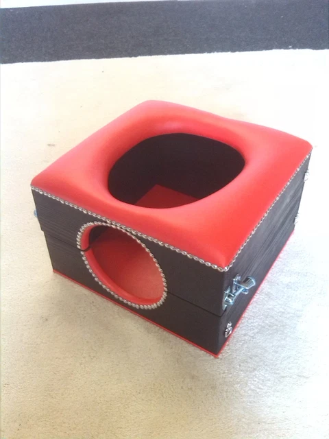 RED AND BLACK smother box with locks and restraint points,50 shades £ ...