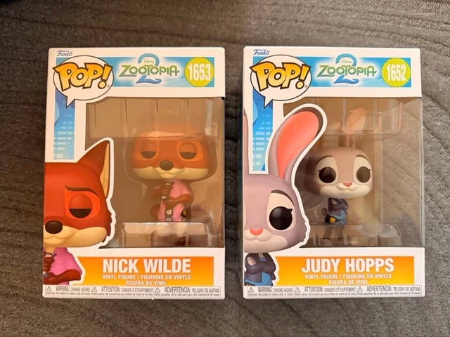 FUNKO POP! ZOOTOPIA Nick Wilde & Judy Hopps 2-Pack Figures New Set £137 ...