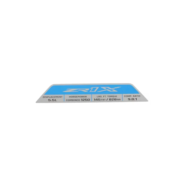 2026 CHEVROLET CORVETTE Engine Specification Plaque For ZR1X Models GM ...
