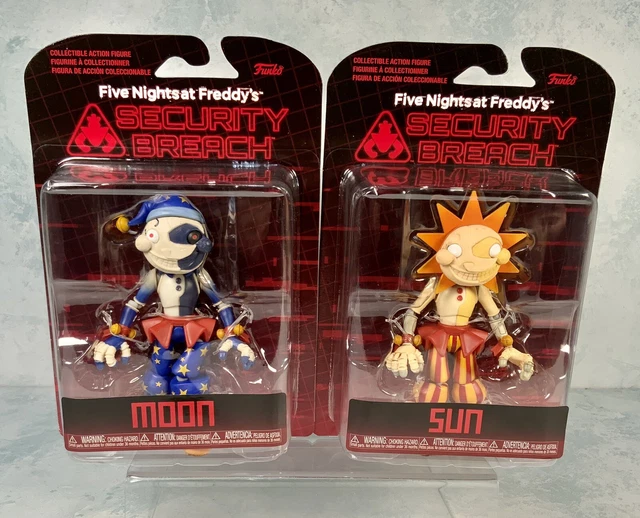 FIVE NIGHTS AT Freddys Sun & Moon FNAF Security Breach Funko Action ...