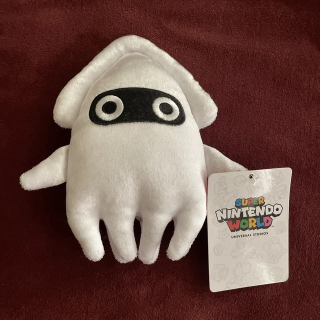 SUPER NINTENDO WORLD Blooper Plush Universal Studios Hollywood Mario ...