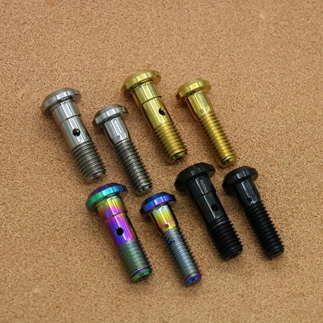 BLACK TITANIUM ALLOY Disc Brake Bolt for Shimano Road Mountain Bike TC4 ...