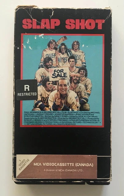 SLAP SHOT VHS Original MCA Rainbow 1980 1st Release Hockey Cult NTSC ...