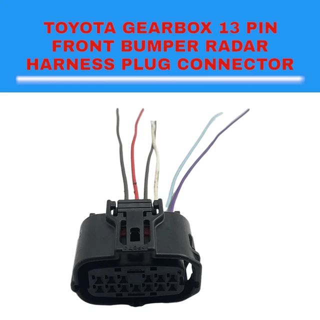 TOYOTA GEARBOX 13 Pin Front Bumper Radar Harness Plug Connector 90980 ...